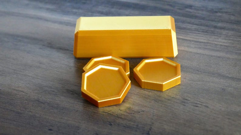 Gold Coins and Bar - Roblox Doors Inspired - Pretend Play - Etsy