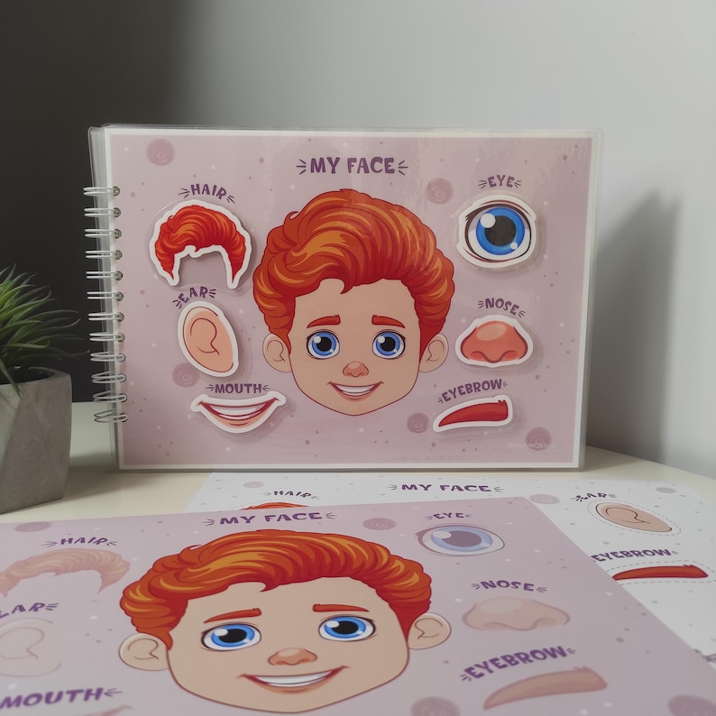 Montessori Activity for Toddlers & Preschoolers - My Face. Educational ...