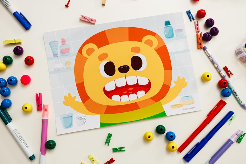 Montessori Toddler Printable "i Can Brush My Teeth". Homeschool ...