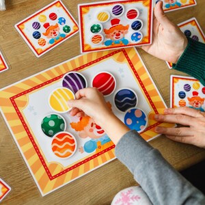 Educational Game for Toddlers & Preschools "funny Clown" - Worksheets ...