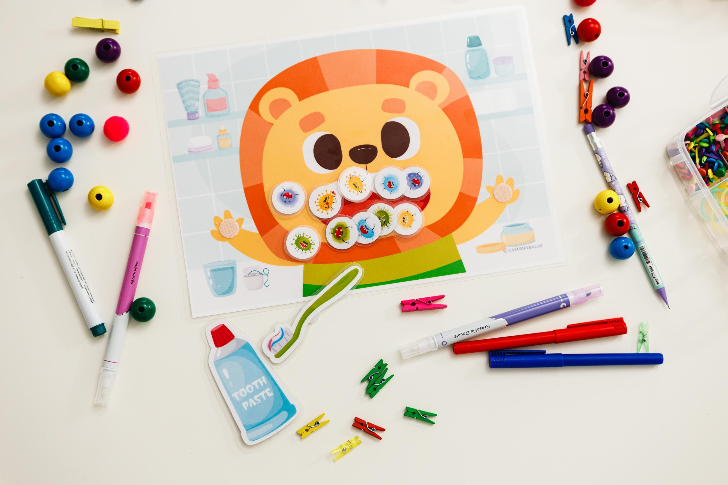 Montessori Toddler Printable i Can Brush My Teeth. Homeschool Learning ...