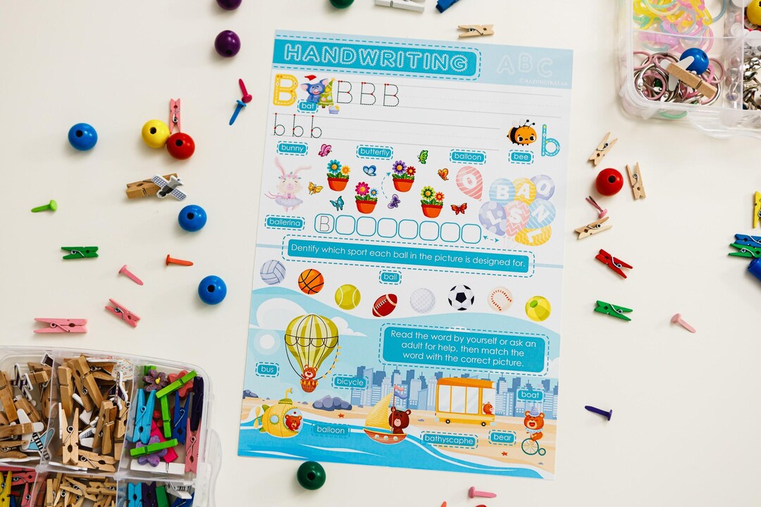 Worksheet to Practice Tracing the Letter "b" and Its Lowercase "b" Form ...