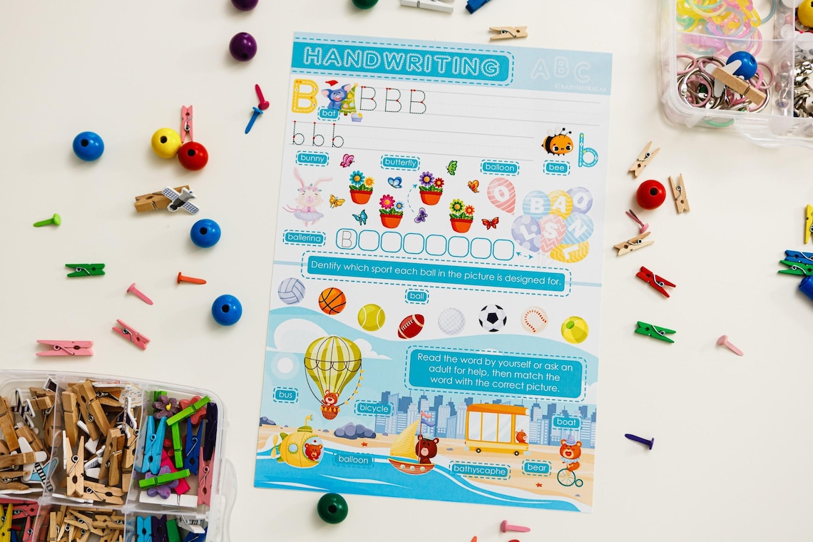 Worksheet to Practice Tracing the Letter "b" and Its Lowercase "b" Form ...