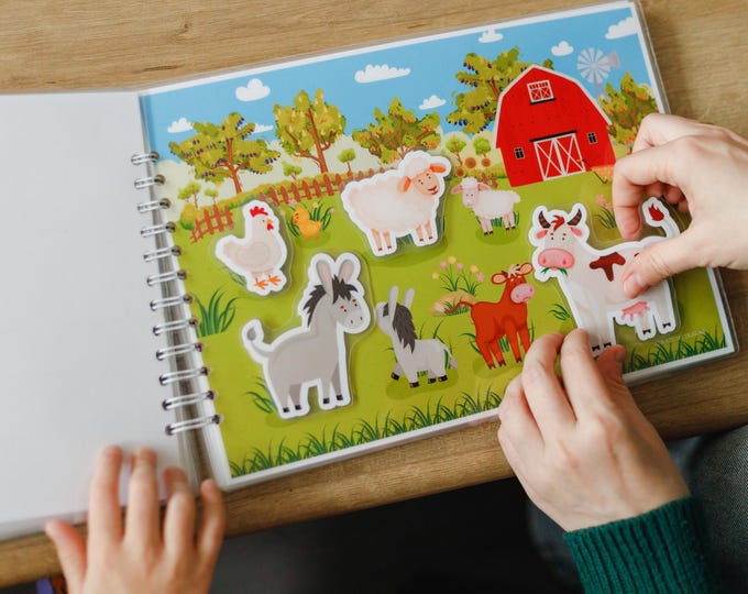 Farm Animals Tic Tac Toe Game: Printable Kids Learning Activity (PDF ...