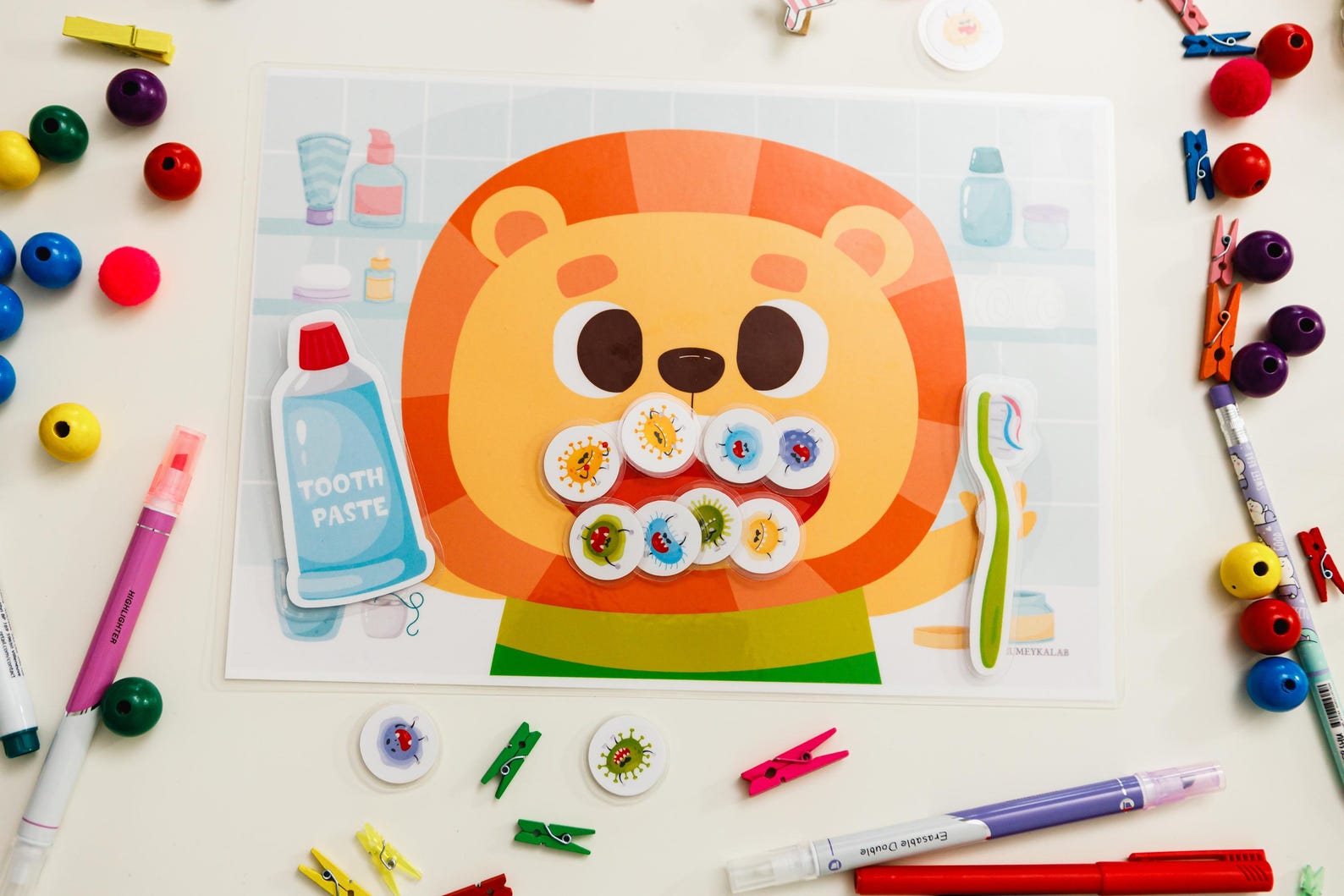 Montessori Toddler Printable i Can Brush My Teeth. Homeschool Learning ...