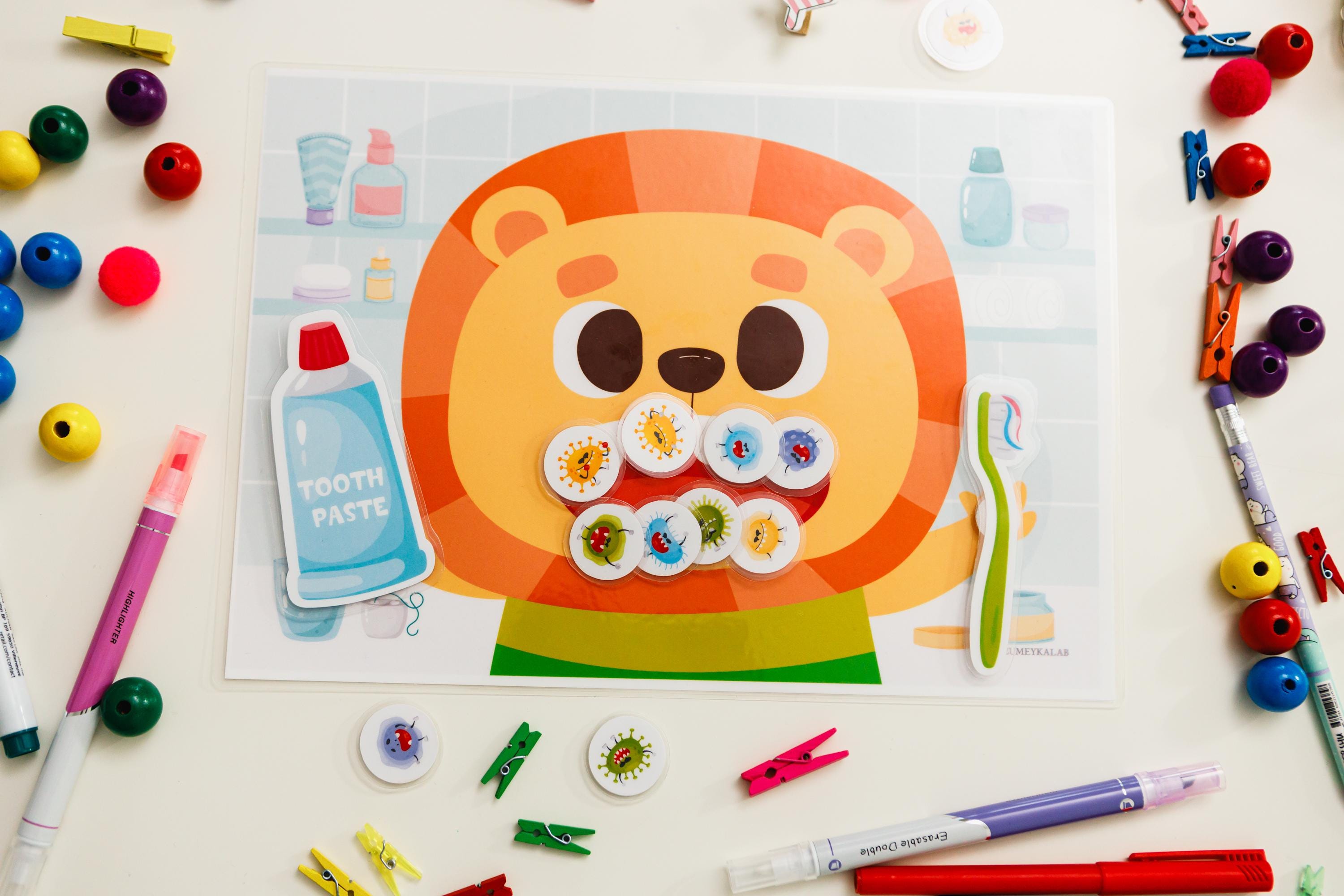 Montessori Toddler Printable i Can Brush My Teeth. Homeschool Learning ...