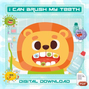 Montessori Toddler Printable "i Can Brush My Teeth". Homeschool ...