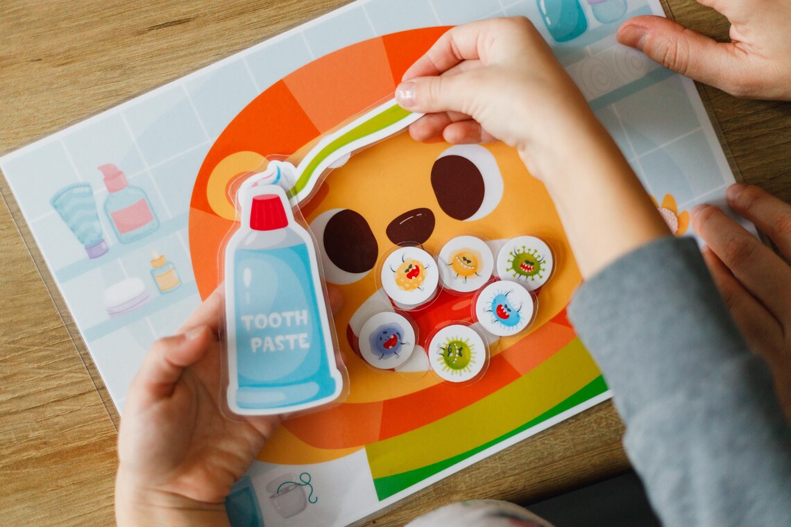 Montessori Toddler Printable i Can Brush My Teeth. Homeschool Learning ...