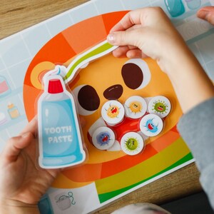 Montessori Toddler Printable "i Can Brush My Teeth". Homeschool ...