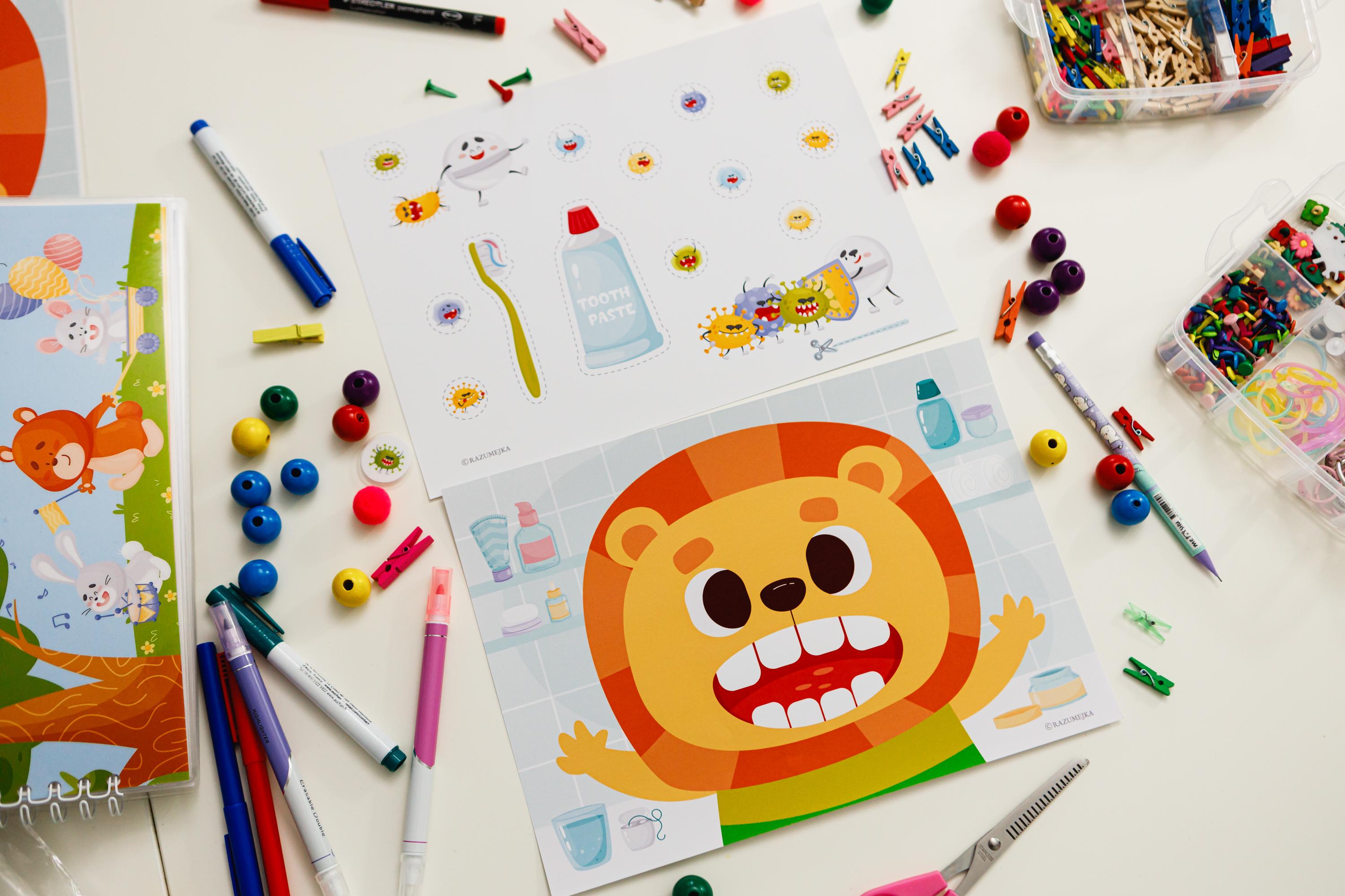 Montessori Toddler Printable "i Can Brush My Teeth". Homeschool ...