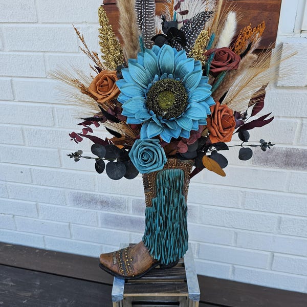 Western Floral Arrangement - Etsy