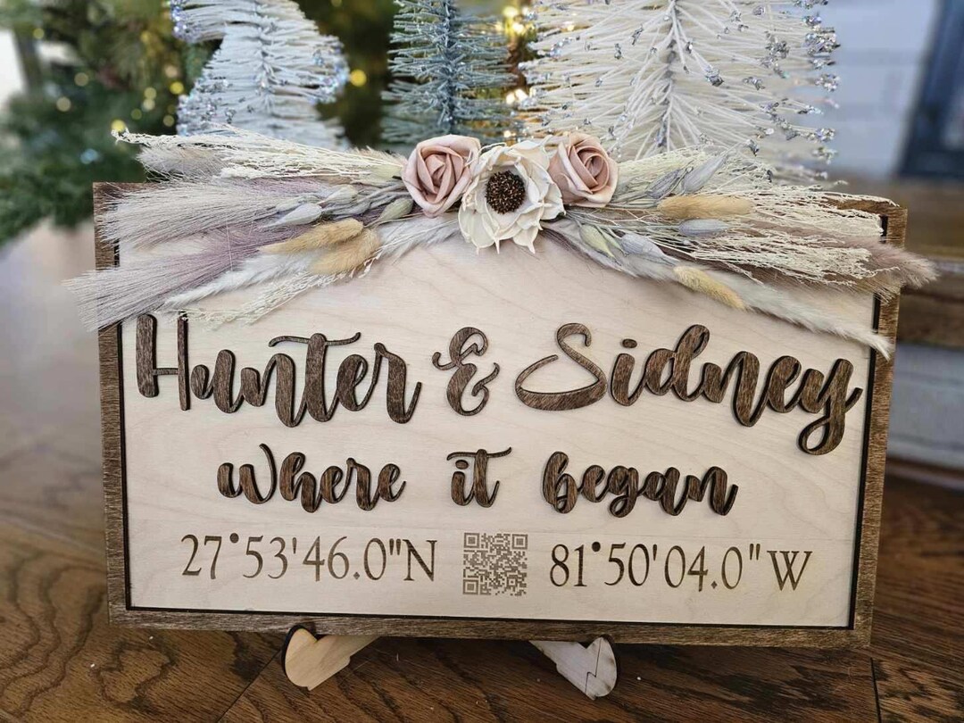 Custom Where It Began Sign, Custom Location Sign, Custom Love Sign ...