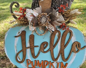 Hello Pumpkin Door/wall Decor - Etsy