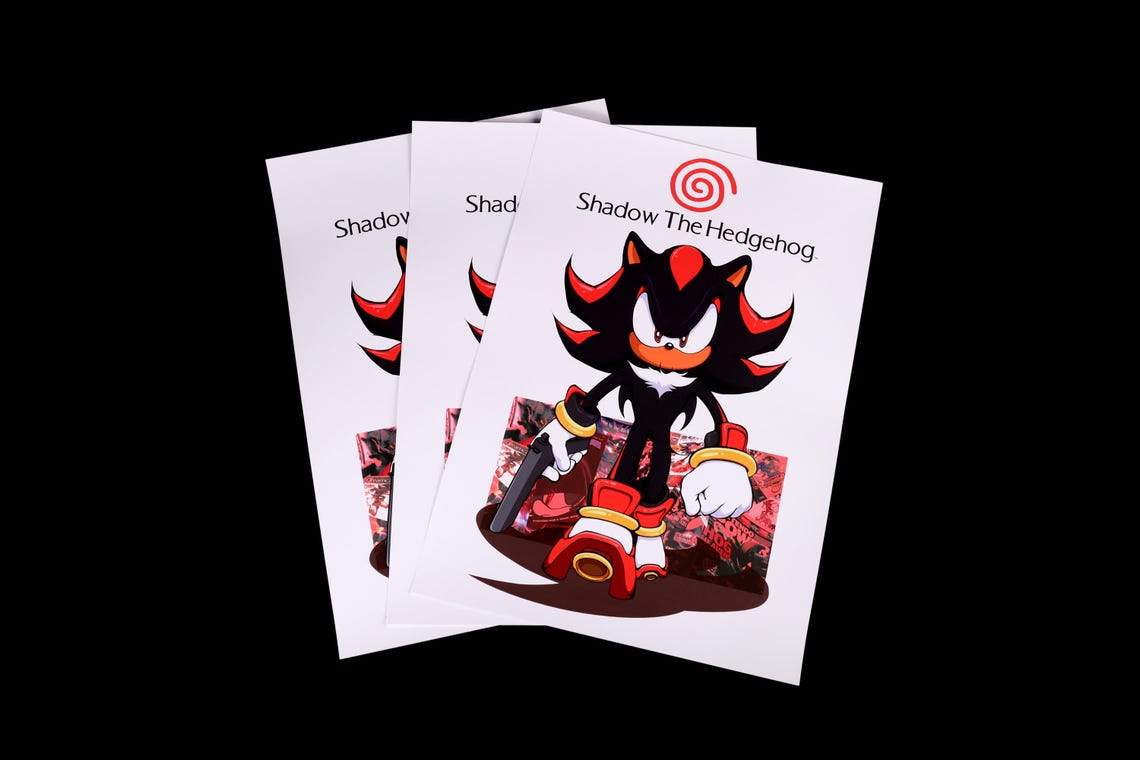 Shadow Dreamcast Poster, A3 Print, Sonic Adventure 2, Magazine Style - Etsy
