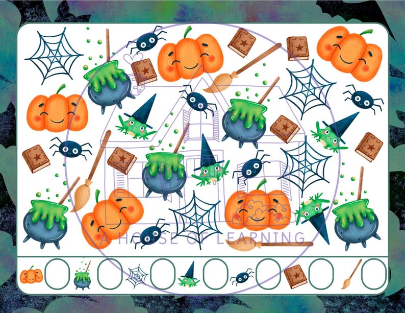 Halloween I SPY | Worksheet | Learning Game | Busy Book | File Folder ...