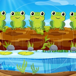 Five Little Speckled Frogs | Nursery Rhyme | Learning Game | Busy Book ...