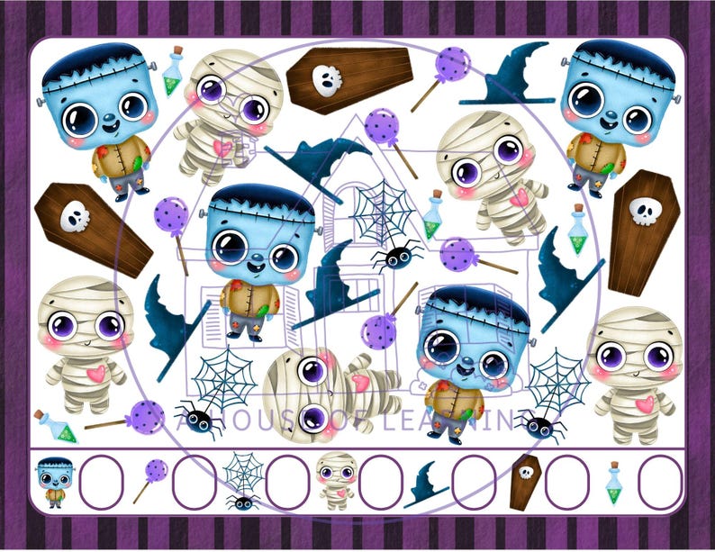 Halloween I SPY | Worksheet | Learning Game | Busy Book | File Folder ...