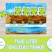 Five Little Speckled Frogs | Nursery Rhyme | Learning Game | Busy Book ...