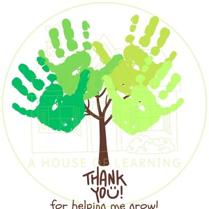 Thank You for Helping Me Grow | Handprint Craft | Handprint Memory Book ...