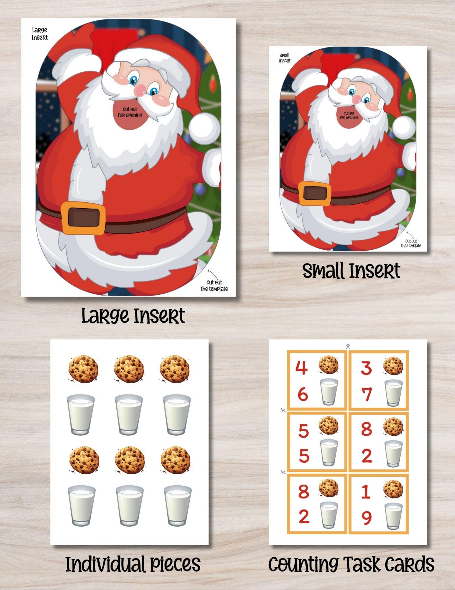 Santa Clause Sensory Bin | FLISAT Insert | Christmas Sensory Bin ...