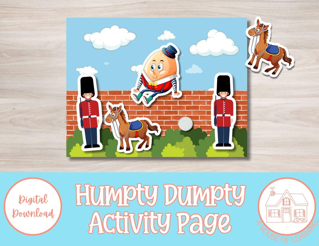 Humpty Dumpty | Nursery Rhyme | Learning Game | Busy Book | File Folder ...