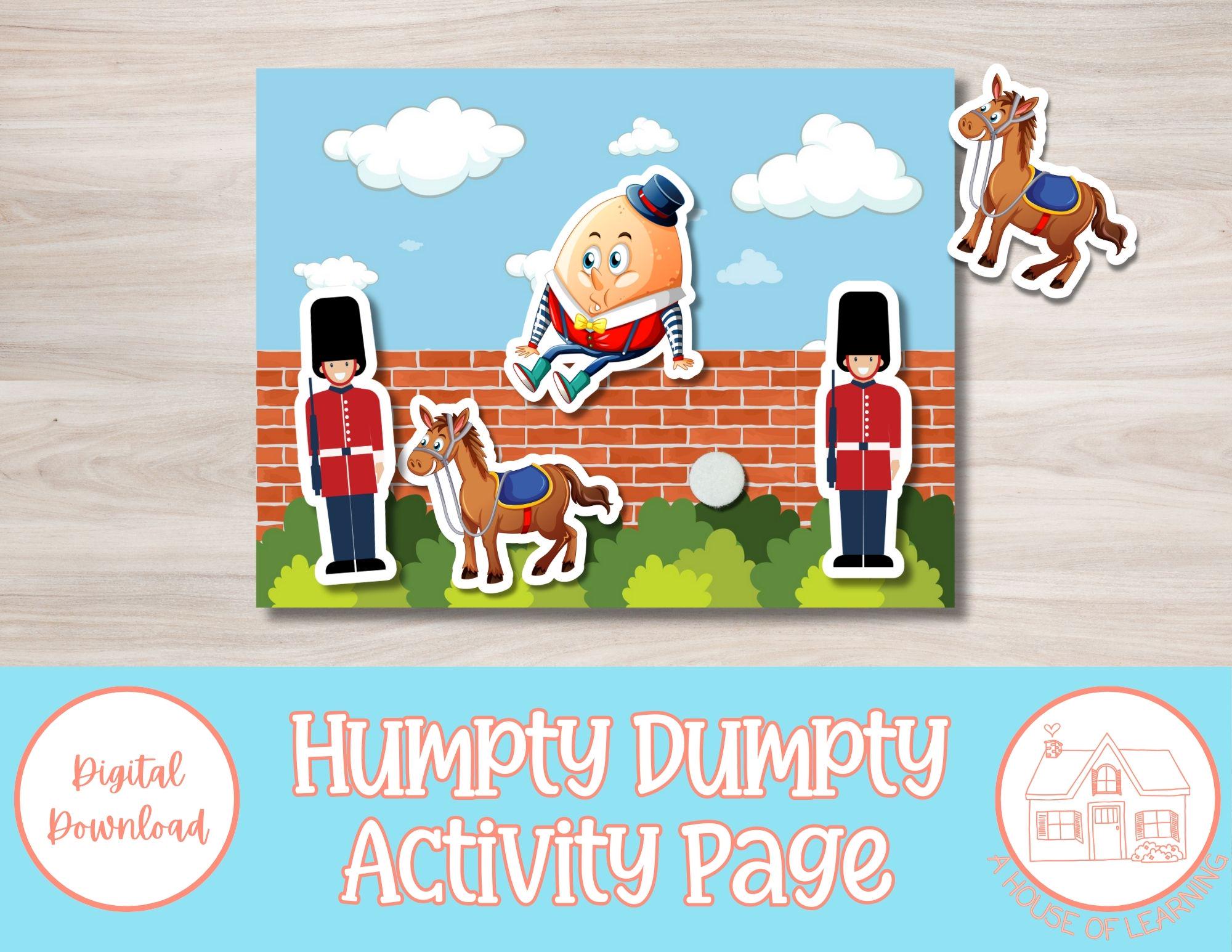 Humpty Dumpty | Nursery Rhyme | Learning Game | Busy Book | File Folder ...