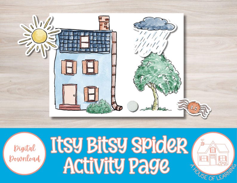 Itsy Bitsy Spider | Nursery Rhyme | Learning Game | Busy Book | File ...