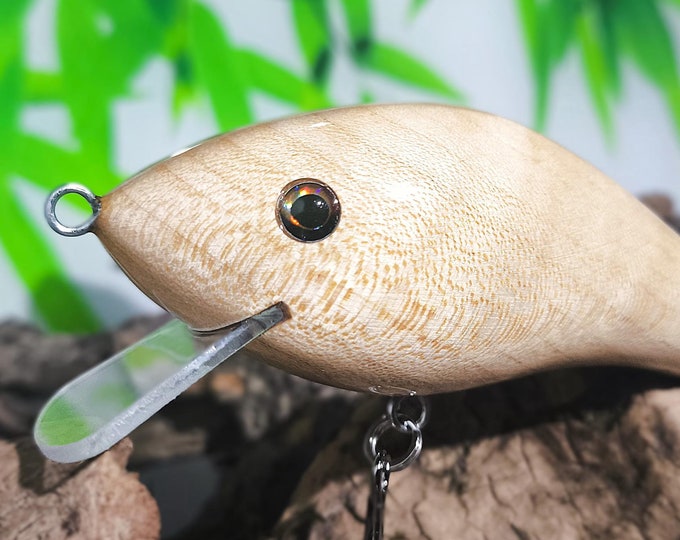 Wooden Fishing Lure, Natural Texture Wooden Fishing Lure - Etsy