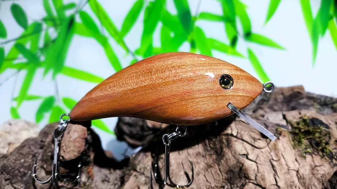 Wooden Fishing Lure, Special Plum Wood Fishing Tackle - Etsy