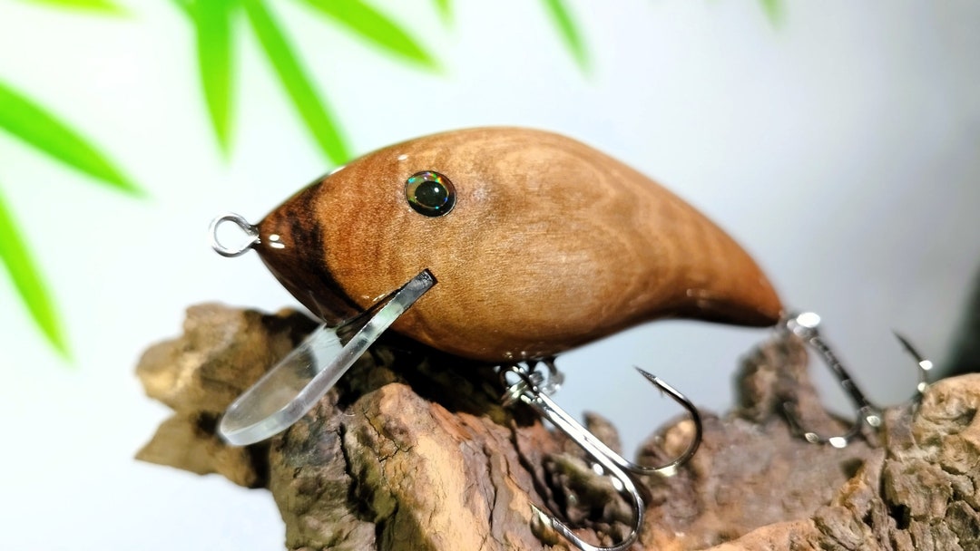Handmade Wooden Lure, Wooden Lure in Special Box, Walnut Texture Lure ...