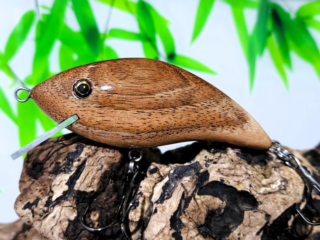 Handmade Wooden Fishing Lure, Walnut Wood Lure - Etsy