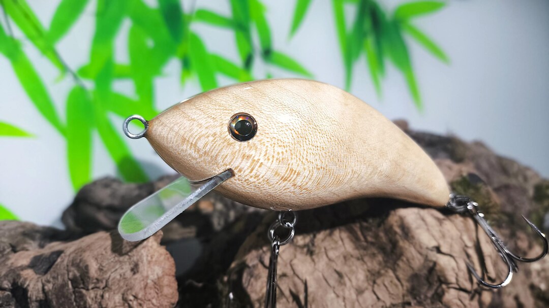 Wooden Fishing Lure, Natural Texture Wooden Fishing Lure - Etsy