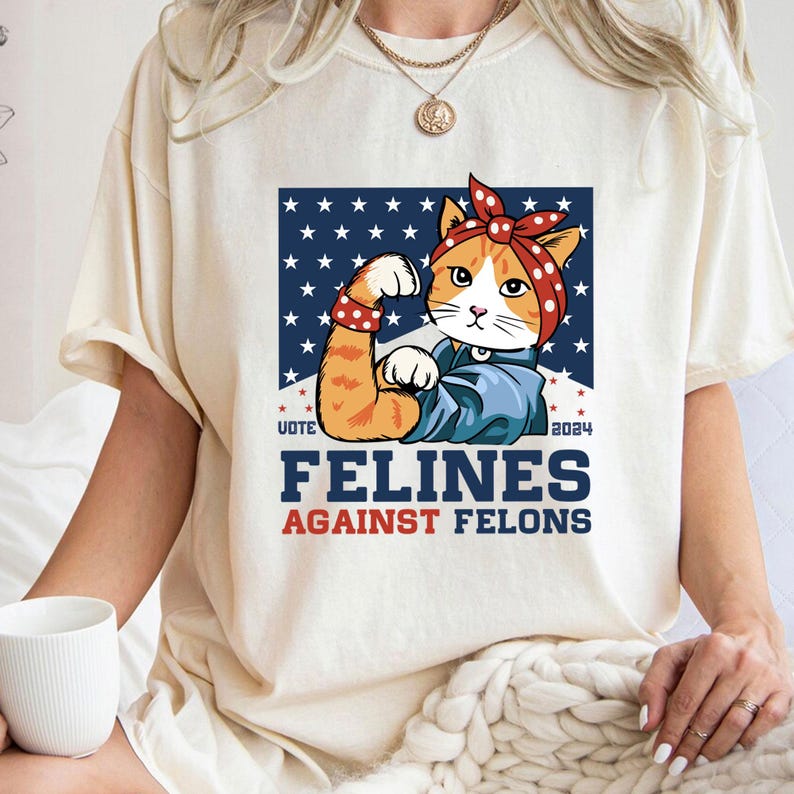 Felines Not Felons Png, Harris Walz 2024 Shirt, It's About Madam Time ...