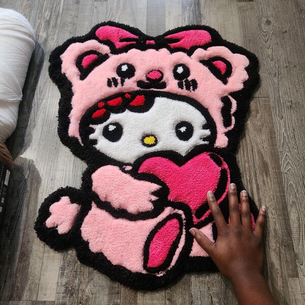 Hello Kittys Rug - Etsy