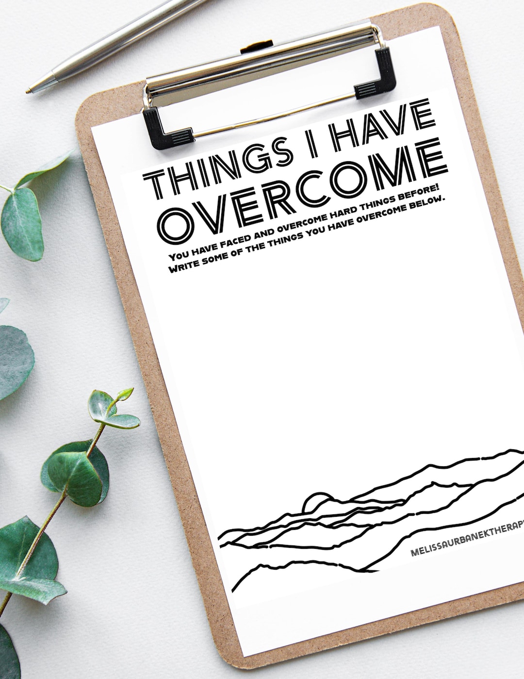 Things I Have Overcome (growth Mindset Exercise), Art Therapy, Mental ...