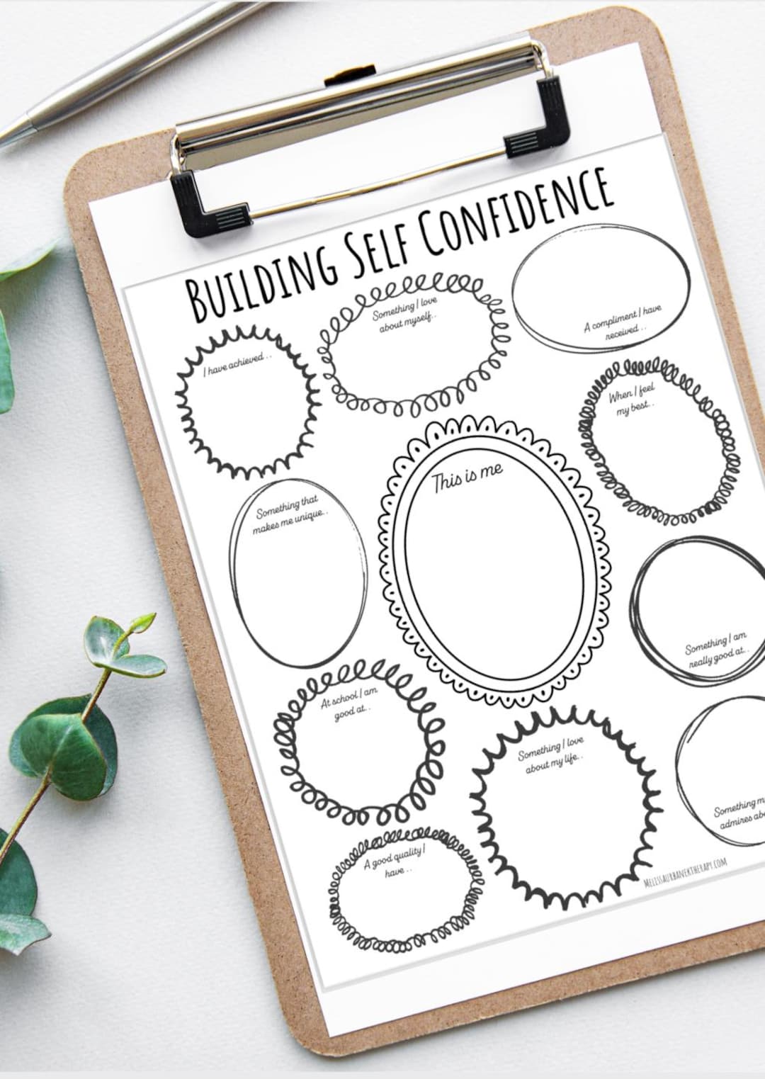 Self Confidence Therapy Worksheet: Positive Psychology (PDF Pattern) - Etsy