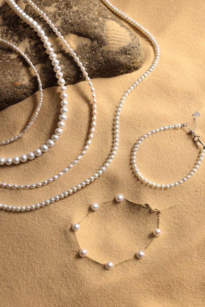 AAA Pearl Choker, Real Freshwater Jewelry, Handmade - Etsy