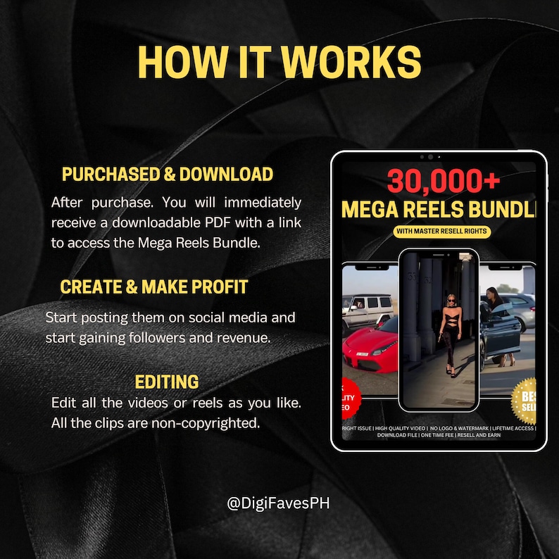 30k+ Mega Reels Bundle, Ready to Resell, Reels Bundle, Aesthetic Reels ...