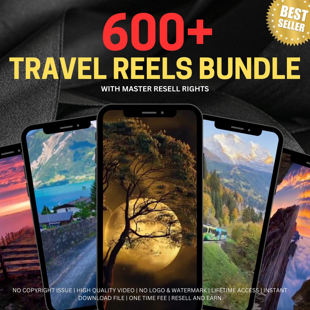 600+ Faceless Travel Reels Bundle | Travel Reels, Instagram Reels ...