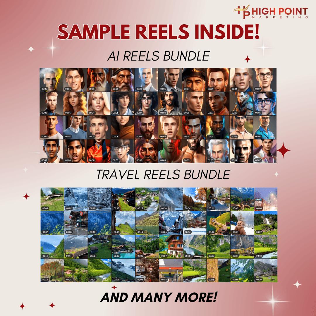 30,000 Mega Reels Bundle Faceless Reels Premium Luxury Reels, Travel ...