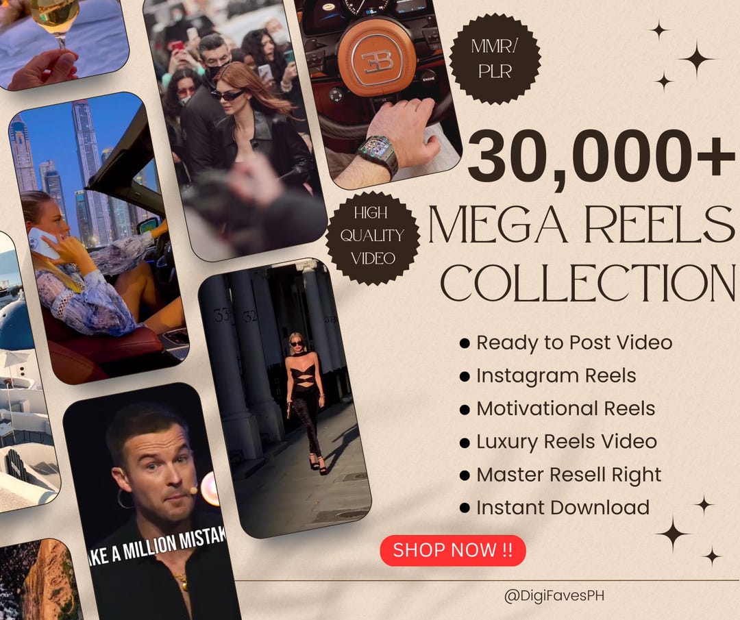 30,000 Mega Reels Bundle, Faceless Reels, Reels Bundle, Instagram Reels ...