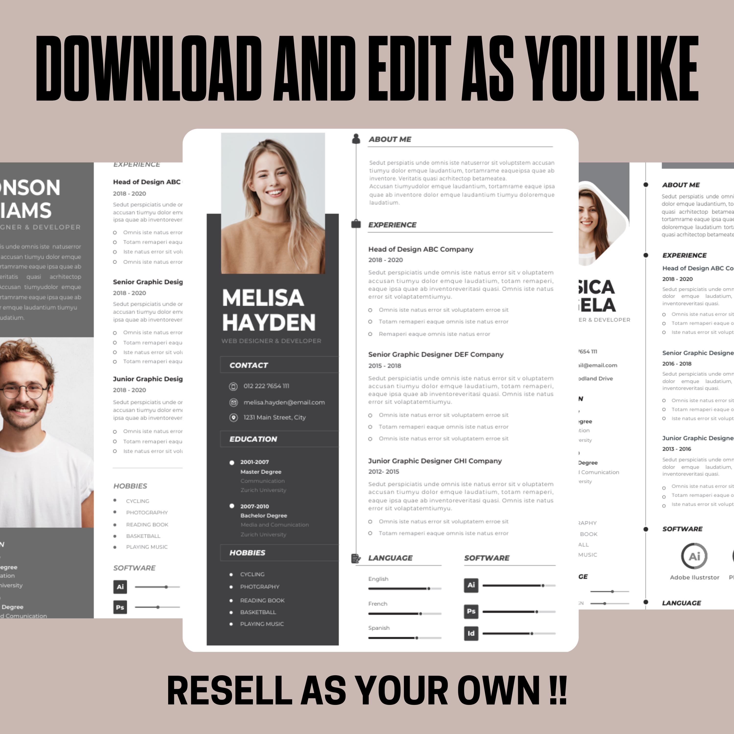 40+ Professional Resume Template for MS Word, Mac Pages, Google Docs ...