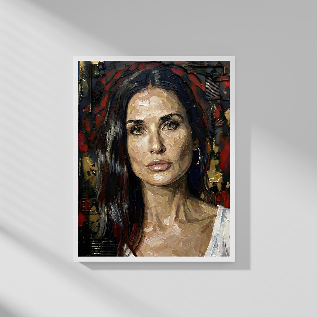 Expressive Portrait – Palette Knife Impasto Style | Dark Expression ...