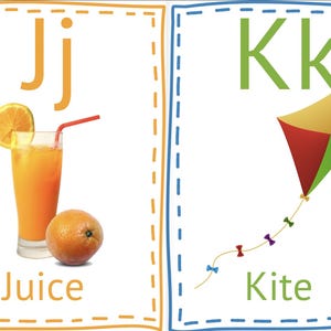 Printable ABC Flashcards | Digital Alphabet Cards for Kids - Etsy