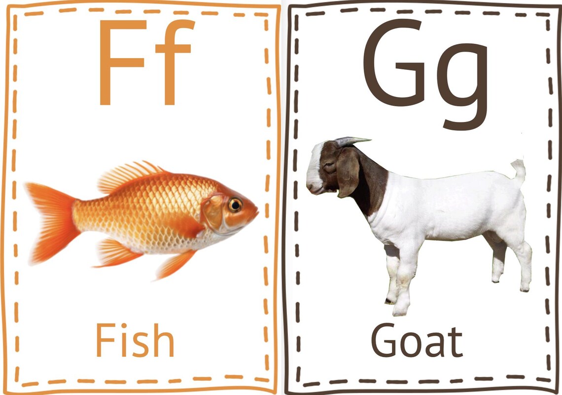 Printable ABC Flashcards | Digital Alphabet Cards for Kids - Etsy