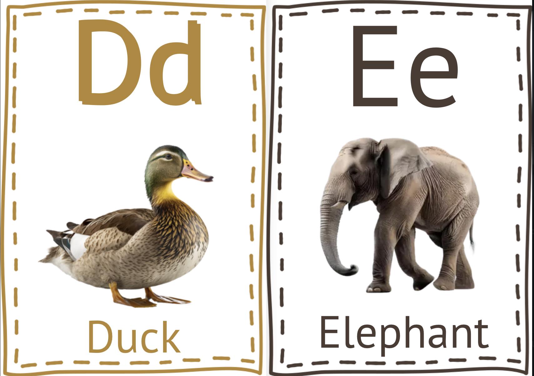 Printable ABC Flashcards | Digital Alphabet Cards for Kids - Etsy