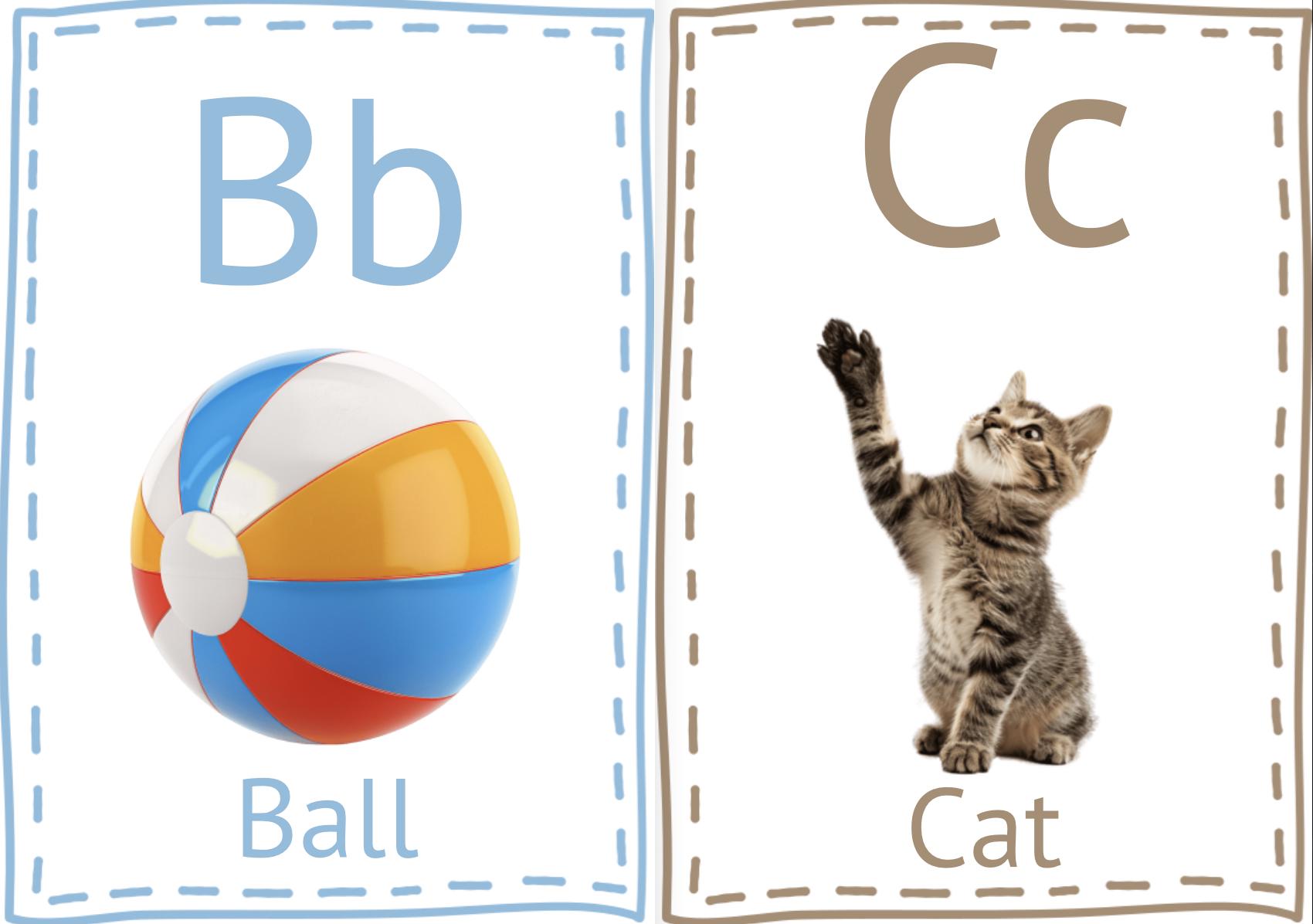 Printable ABC Flashcards | Digital Alphabet Cards for Kids - Etsy