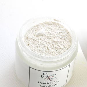 French White Clay Mask - Hydrating Clay Mask - Facial Mask - Face Mask ...