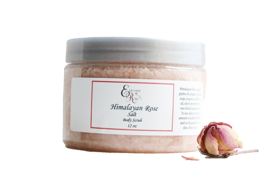 Himalayan Rose Salt Scrub Dead Sea Salt Scrub Body Scrub | Etsy