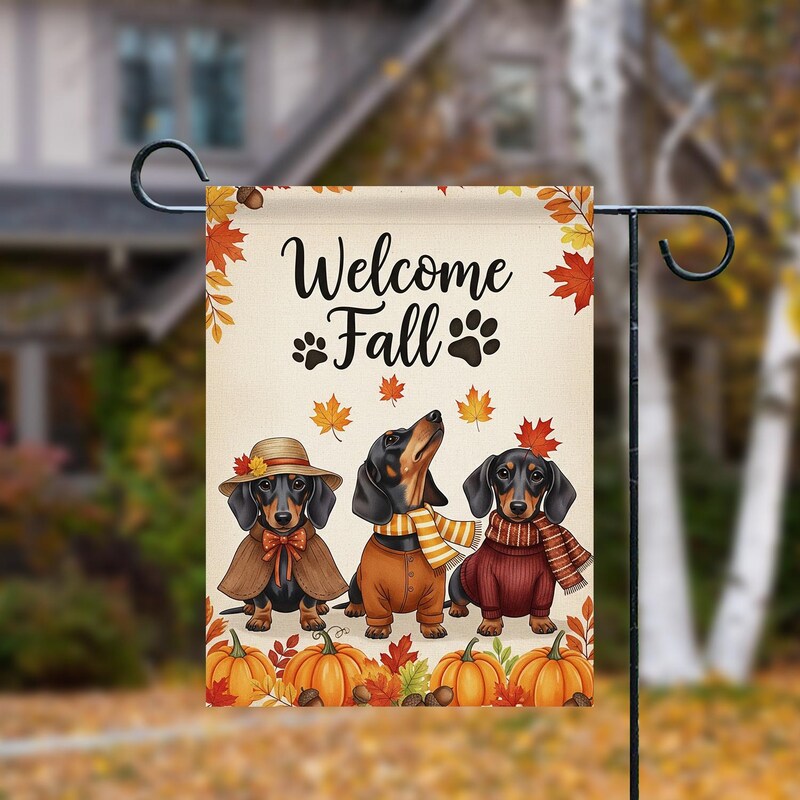 Dachshund Flags for Garden - Etsy